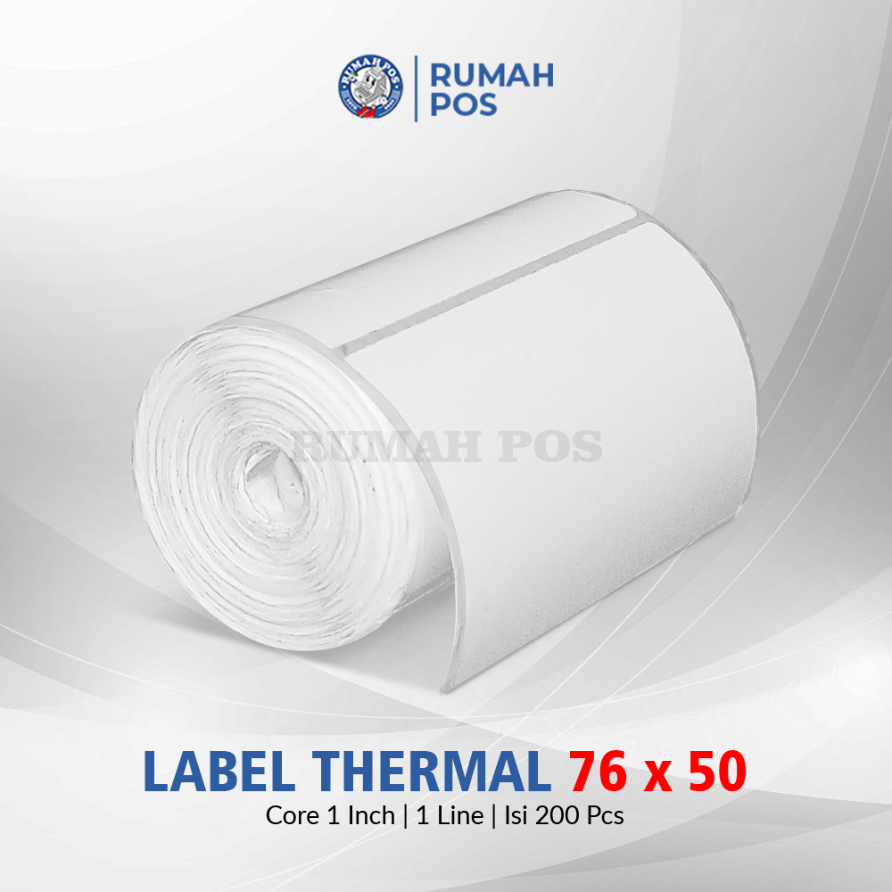 Jual Stiker barcode Printer Blueethooth Thermall 76 x 50 / Label ...