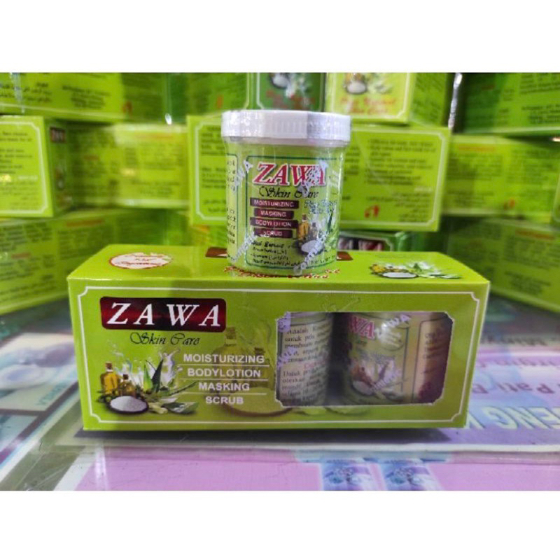 Jual Zawa Skin Care Original 3 pcs Botol BPOM free Box Exp Date 2028 ...