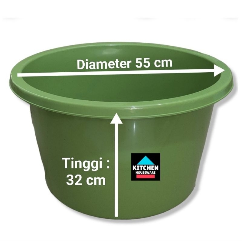 Jual Baskom Tong Hijau Jumbo Plastik | Shopee Indonesia