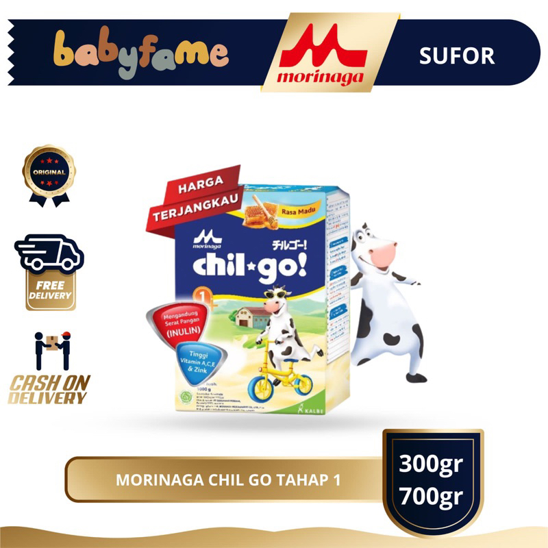 Jual MORINAGA CHIL-GO POWDER 1+ & 3+ | 300-660GR | SUSU FORMULA | Shopee Indonesia
