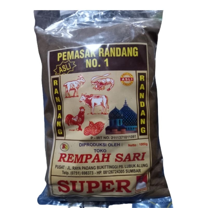 Jual Bumbu Rendang Rempah Sari asli Pariaman 1 kg | Shopee Indonesia