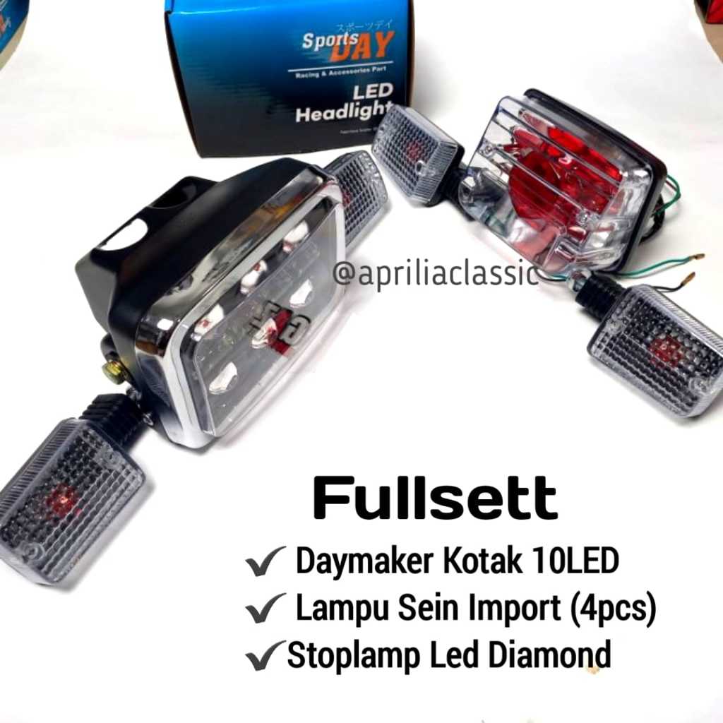 Jual Paket Penerangan Win GL 100 Headlamp Daymaker Stoplamp Lampu sein ...