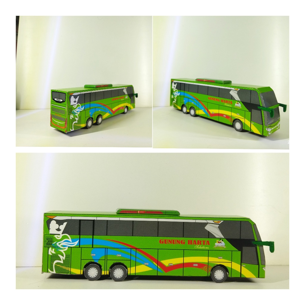 Jual MIniatur Bus Gunung Harta Double Dekker Voyager | Shopee Indonesia