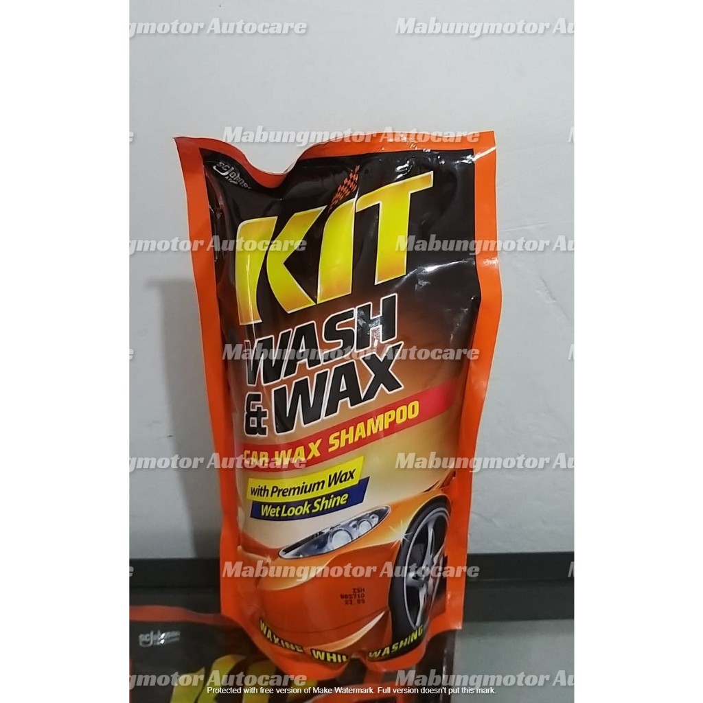 Jual KIT Wash & Wax Pouch Car Wax Shampoo Mobil & Motor 720 mL | Shopee ...