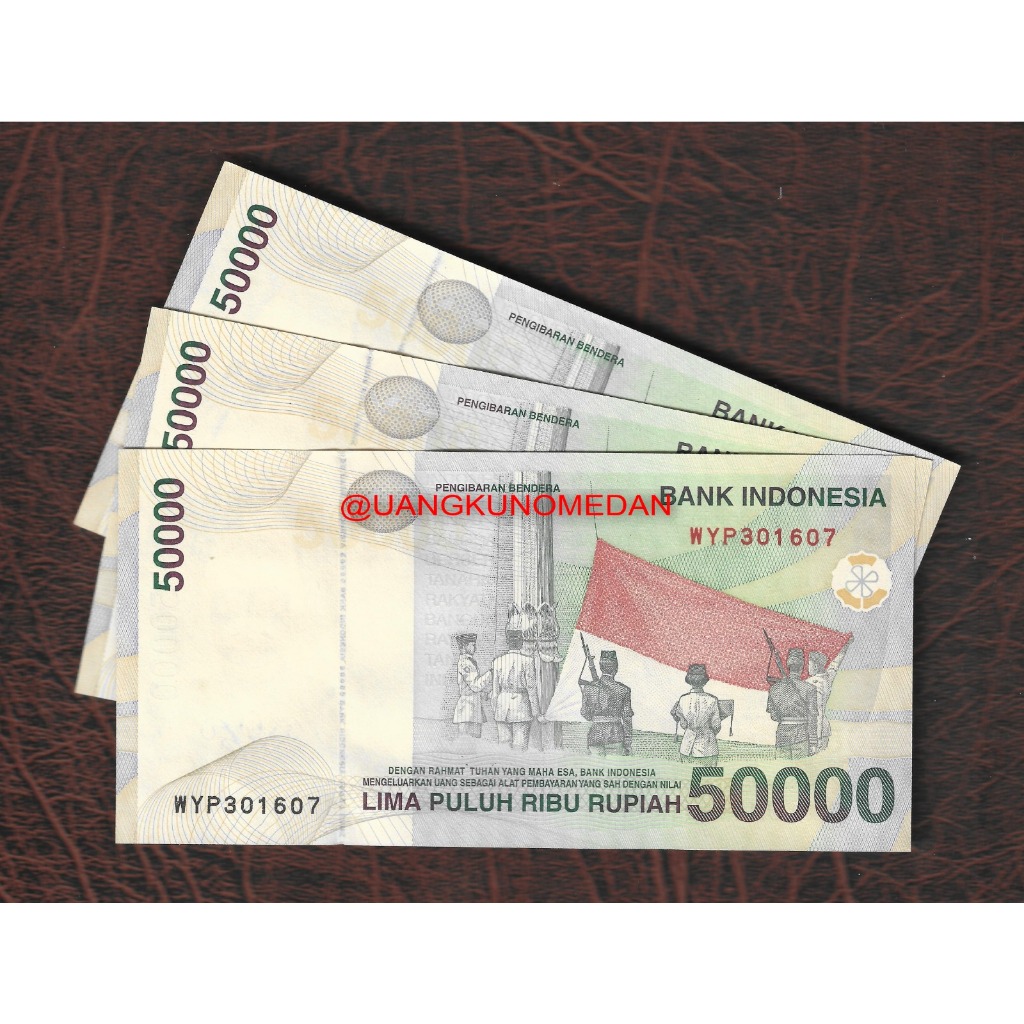Jual Uang 50.000 Rupiah Supratman NOMOR CANTIK PENGGANTI | Shopee Indonesia