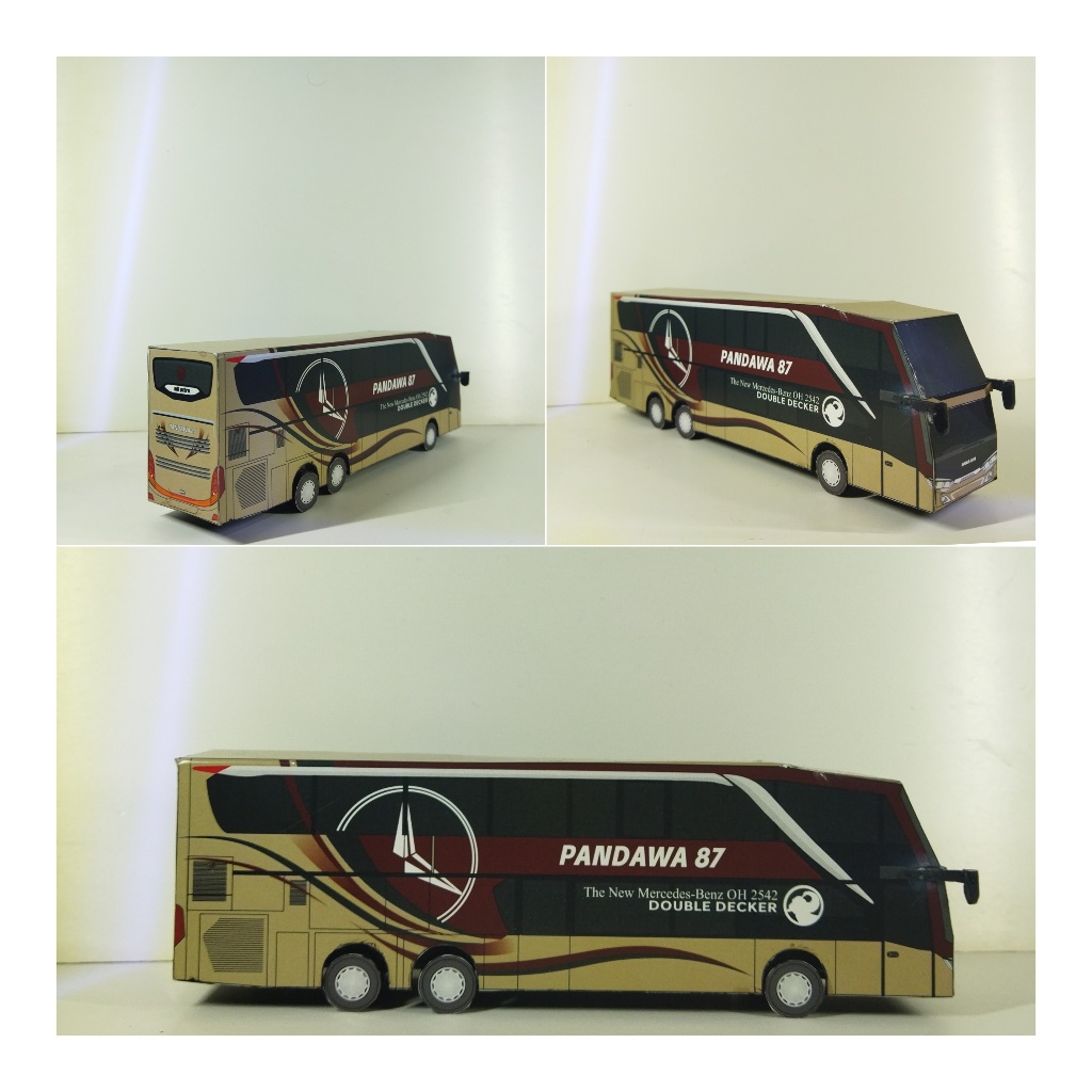 Jual Miniatur Bus Pandawa 87 Double Dekker Tingkat Jetbus 2 | Shopee ...