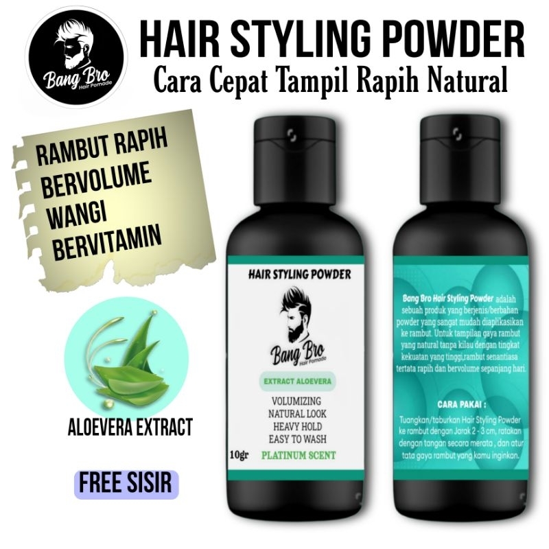 Jual BANG BRO HAIR POWDER VOLUMIZING VITAMIN RAMBUT PRIA 10gr | Shopee ...