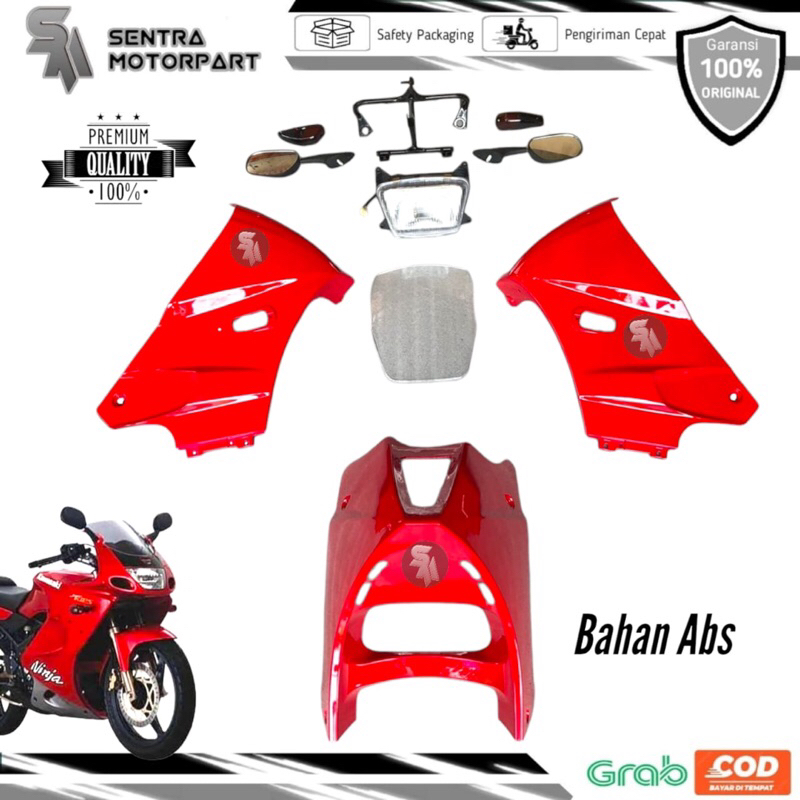 Jual Fairing sayap luar ninja ssr serpico merah set komplit versi ...