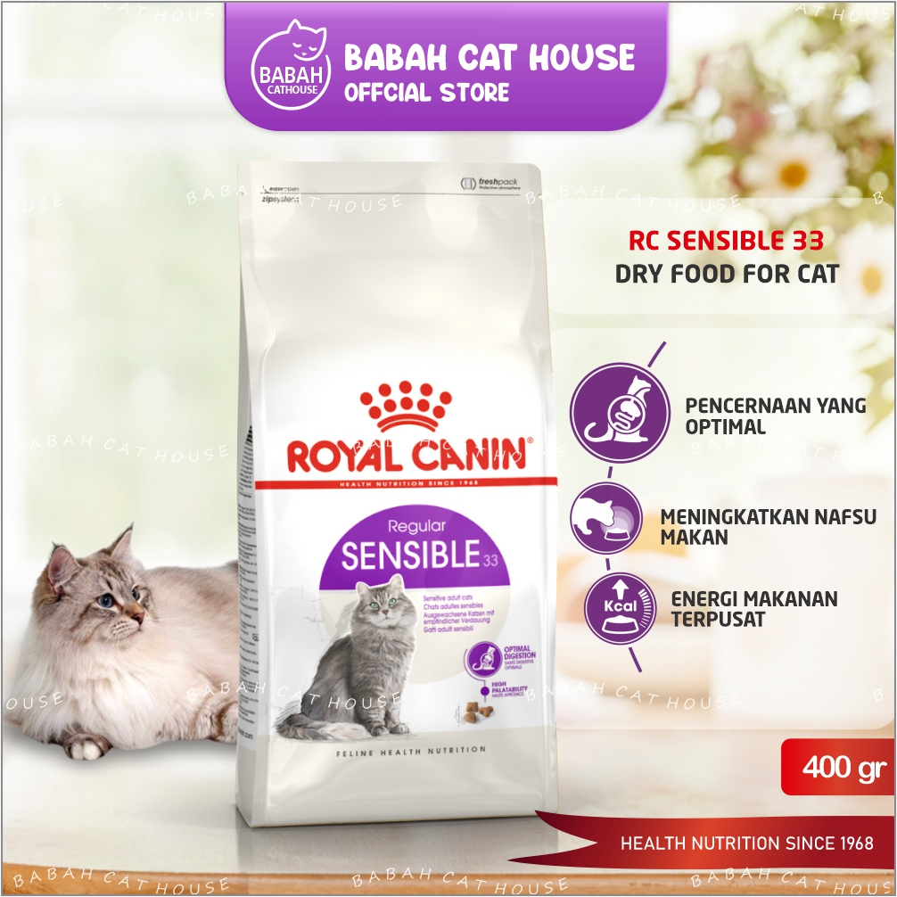Jual Royal Canin SENSIBLE 400gr RC Dry Cat Food Makanan Kucing Dewasa ...