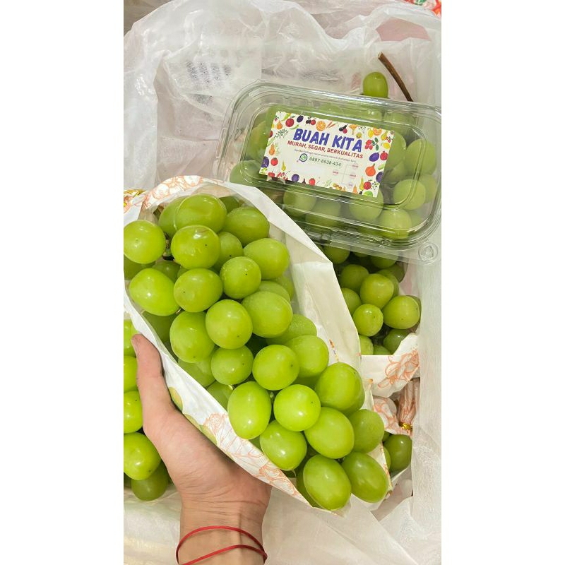 Jual Anggur muscat -+500gr/pack | Shopee Indonesia