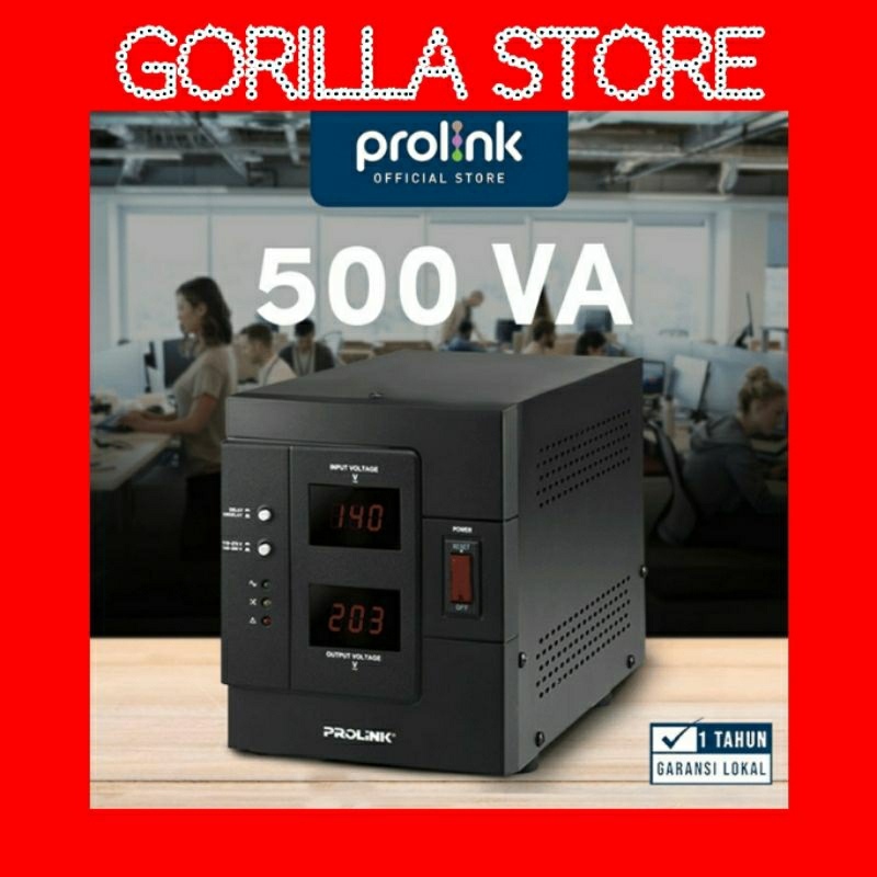 Jual Stabilizer PROLINK PVR500D AVR Relay Controlled PVR Series 500VA ...