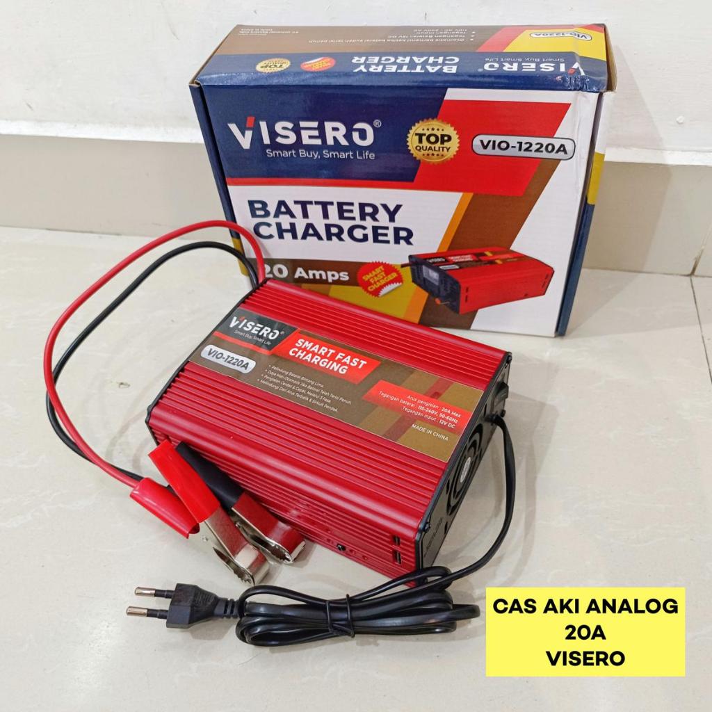 Jual Cas AKI Charger ACCU 20A 12V Visero Fast Charging Otomatis 20 ...