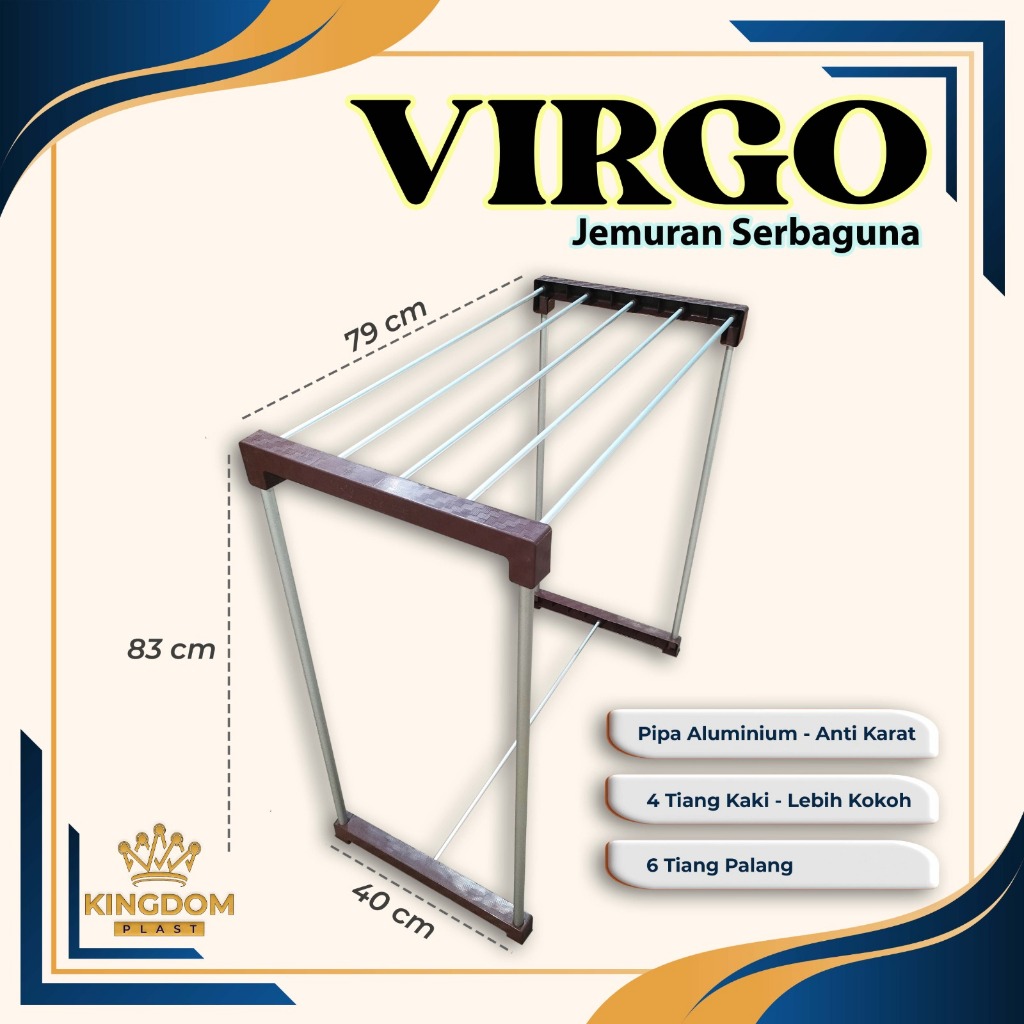 Jual JEMURAN PAKAIAN / JEMURAN HANDUK / JEMURAN KECIL PLASTIK ALUMINIUM ...