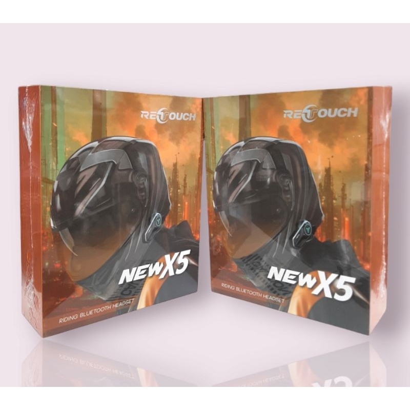 Jual HEADSET BLUETOOTH HELM / INTERCOM RETOUCH NEW X5 GARANSI TAM 1 ...