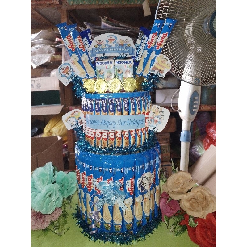 Jual Snack tower karakter Doraemon/ Snack tower karakter Hellokitty ...