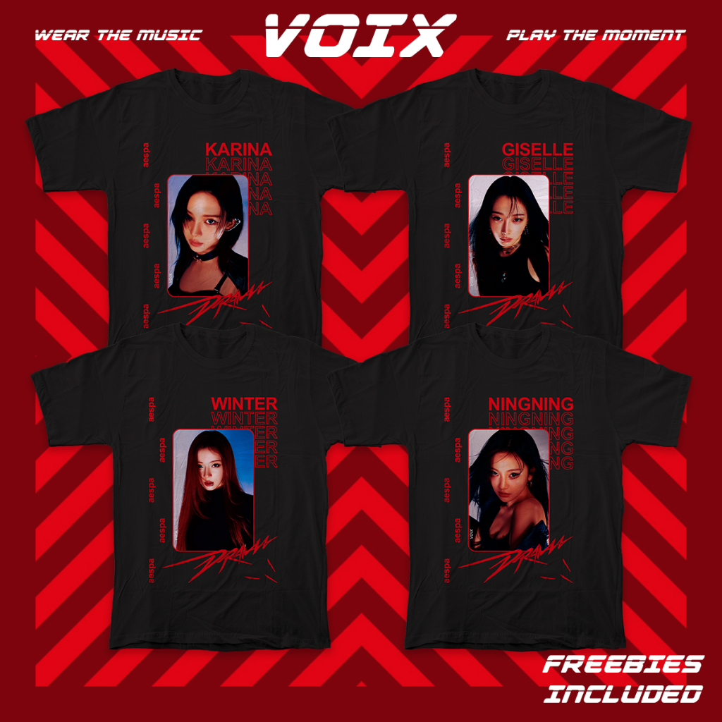 Jual Kaos Kpop aespa "Drama" Tee - Karina, Giselle, Winter, Ningning ...