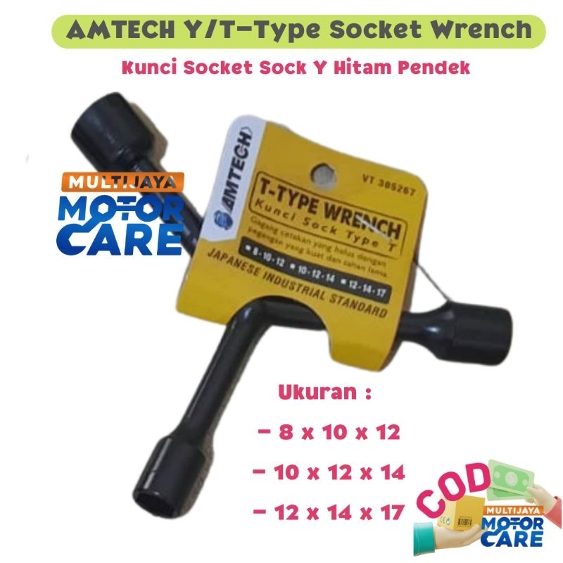 Jual Kunci Sok Y Socket Shock Y Hitam Pendek 8x10x12 - 10x12x14 ...