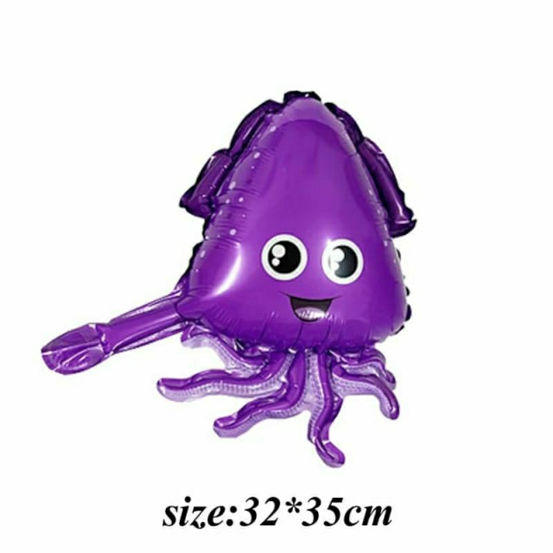Jual Balon foil sea animal binatang laut seaworld world mini ikan ...