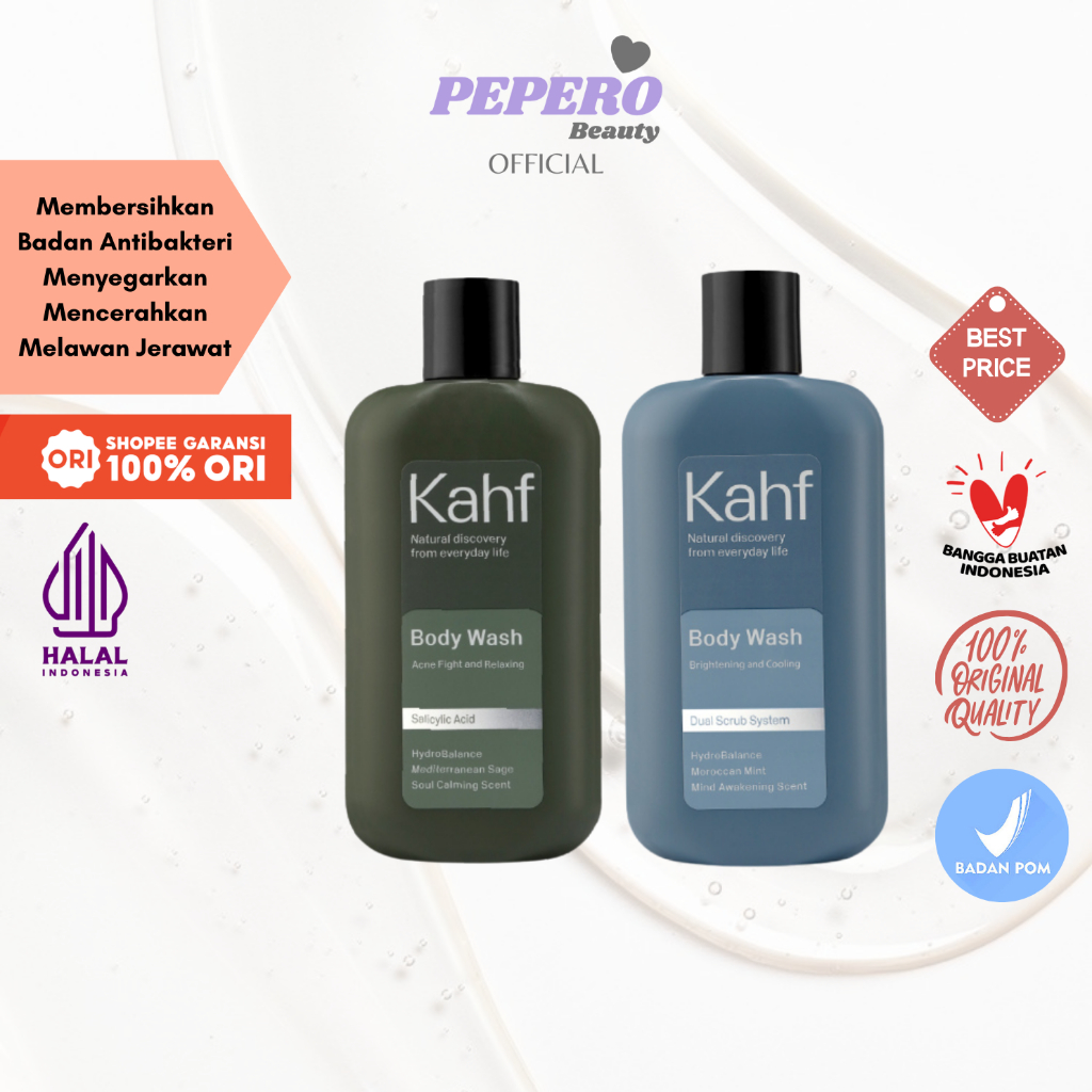 Jual KAHF Body Wash - Acne Fight & Relaxing Salicylic | Brightening ...