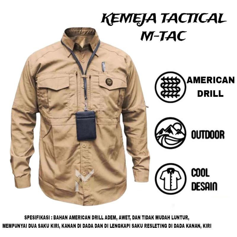 Jual Kemeja Tactical M-TAC Kemeja Tactical Outdoor Kemeja Lapangan Kemeja Tactical Bordir custom ...