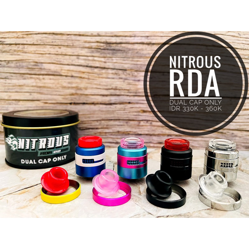 Jual Nitrous RDA Dual Cap Only by Koko Sarang x Damn Vape | Shopee ...