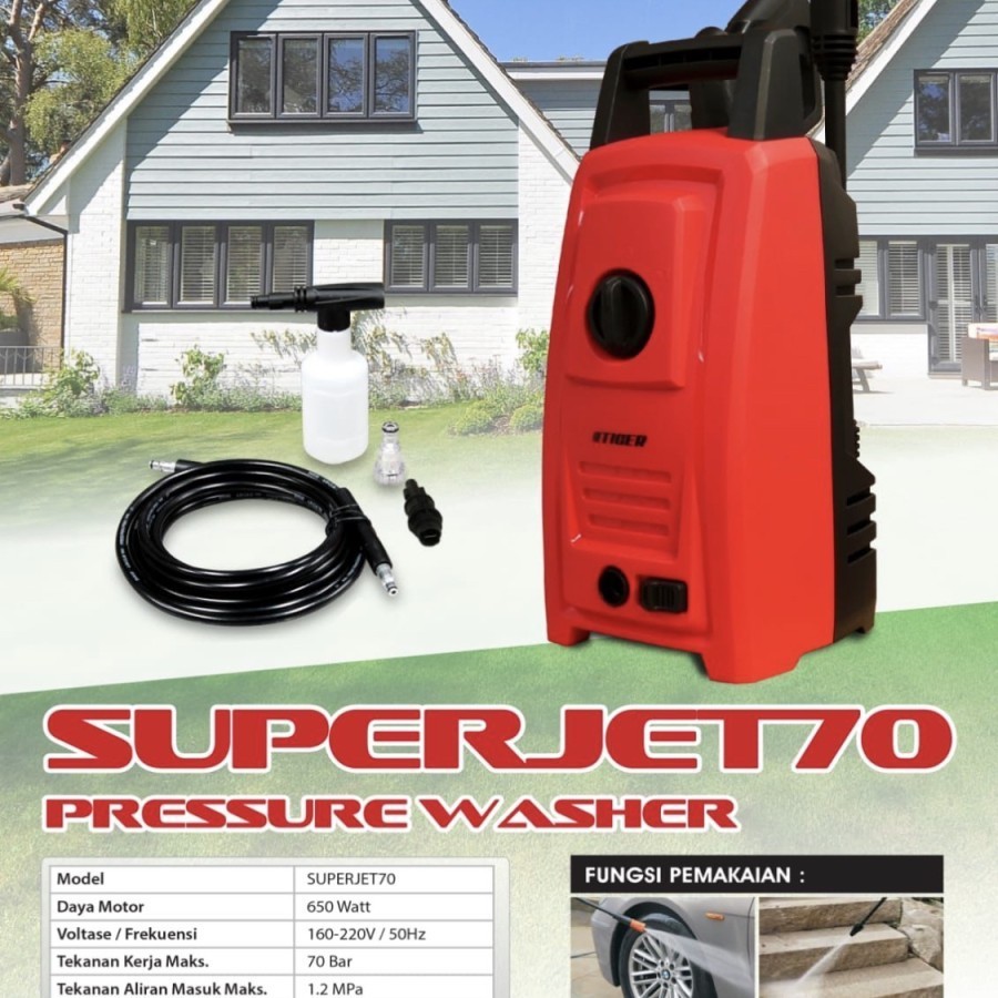 Jual TIGER SUPERJET70/SUPERJET 70 Mesin Jet Cleaner Steam Cuci Mobil ...