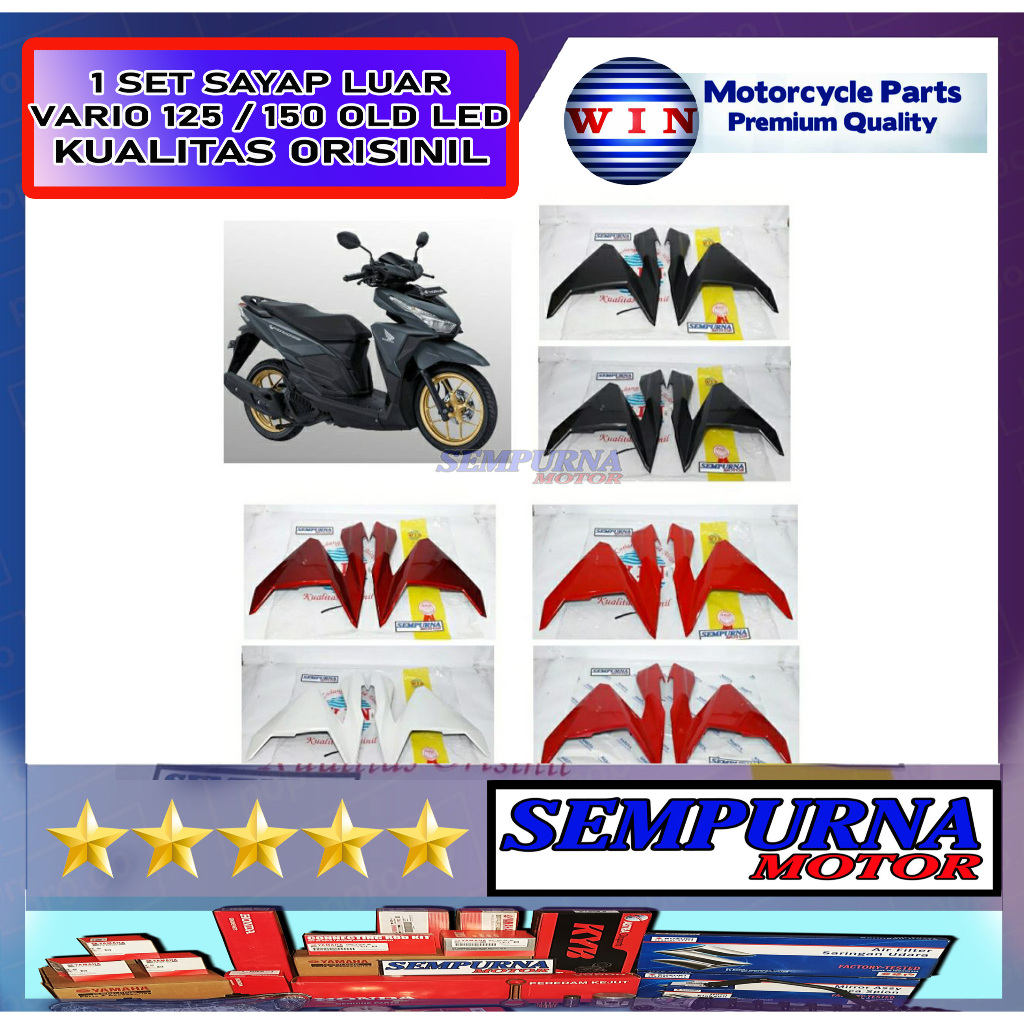 Jual Merek Win Kualitas Original Legsil Luar Sayap Luar Vario 125 Vario ...