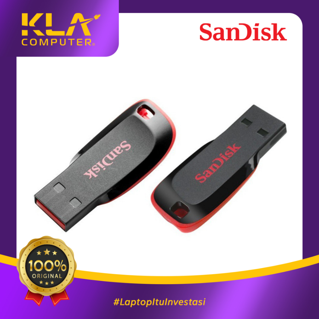 Jual SanDisk Cruzer Blade CZ50 USB Flashdisk 2.0 | Shopee Indonesia