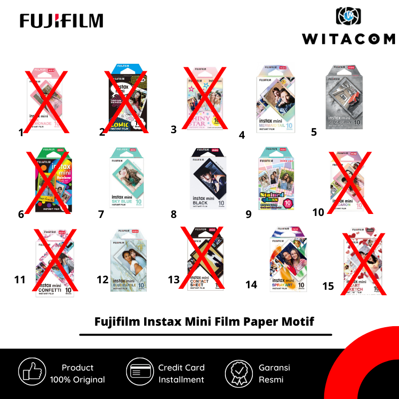 Jual Fujifilm Instax Mini Film Paper Motif 10 (Lembar) | Shopee Indonesia