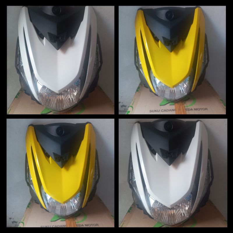 Jual Tameng depan plus reflektor lampu depan yamaha mio m3 mio z kuning ...