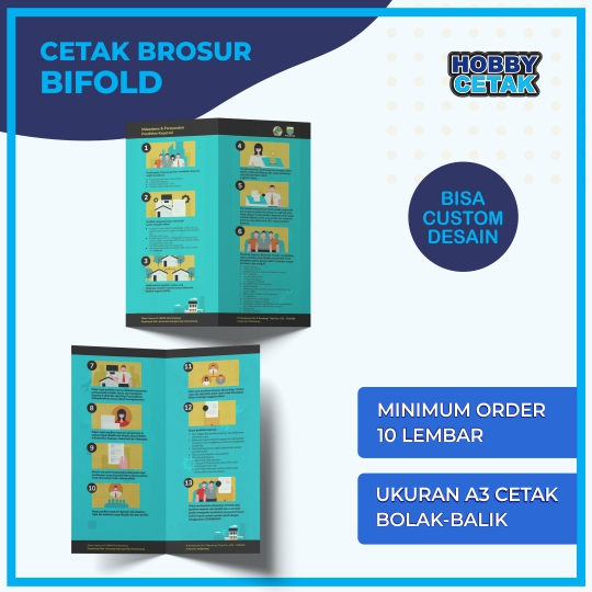 Jual Brosur bifold A3 Lipat Tengah Bahan Art Paper 150 gsm | Shopee ...