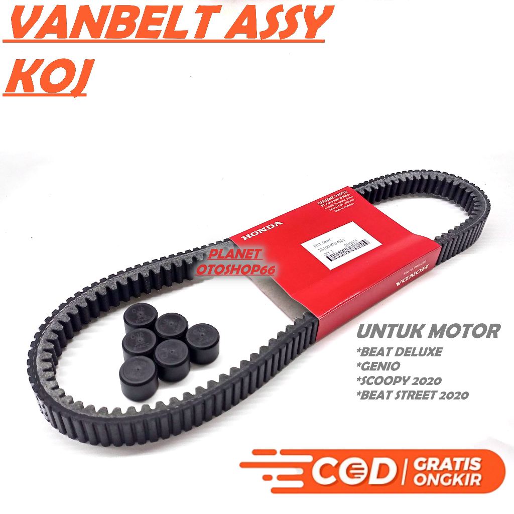 Jual VANBELT ASSY SET KOJ GENIO / BEAT NEW 2021 / SCOOPY NEW 2021 / BEAT STREET ECO / BEAT ...