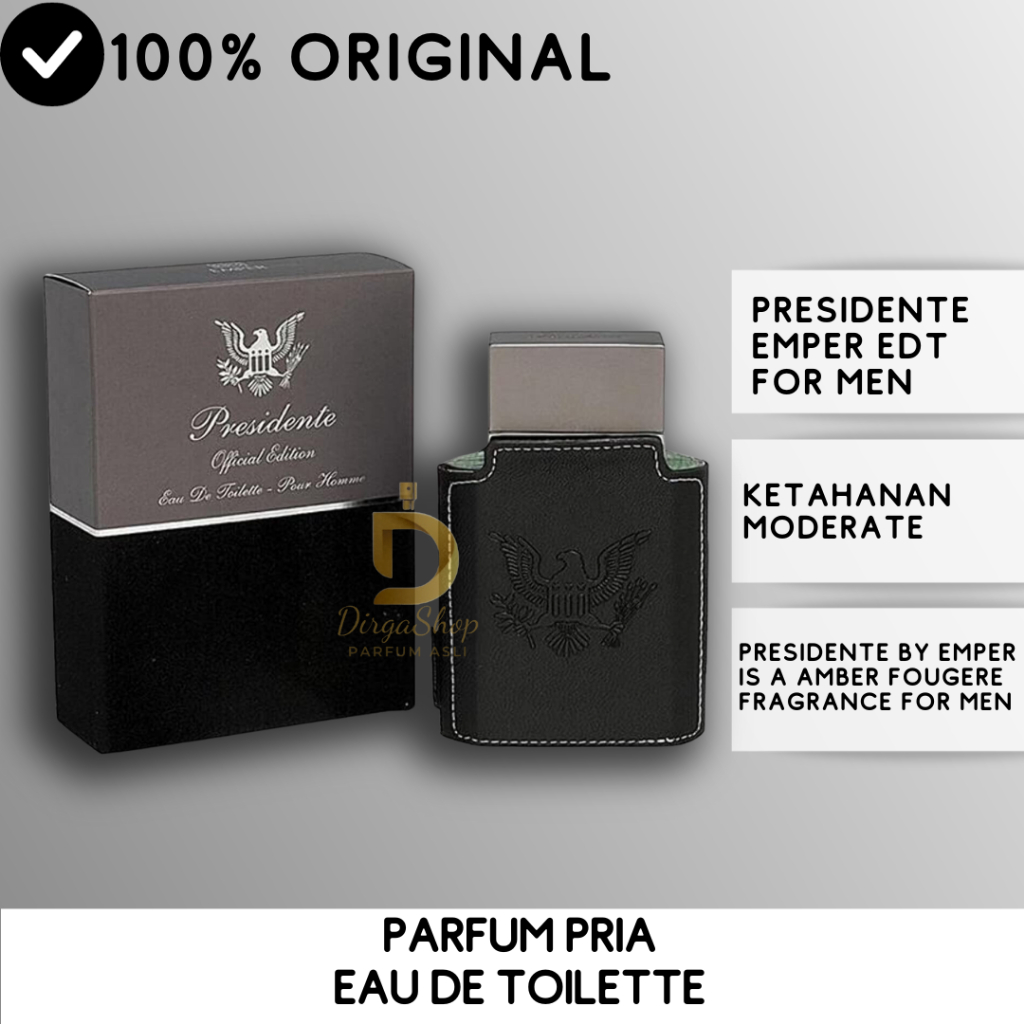 Jual Emper Presidente Pour Homme Official Edition EDT For Men | Shopee ...