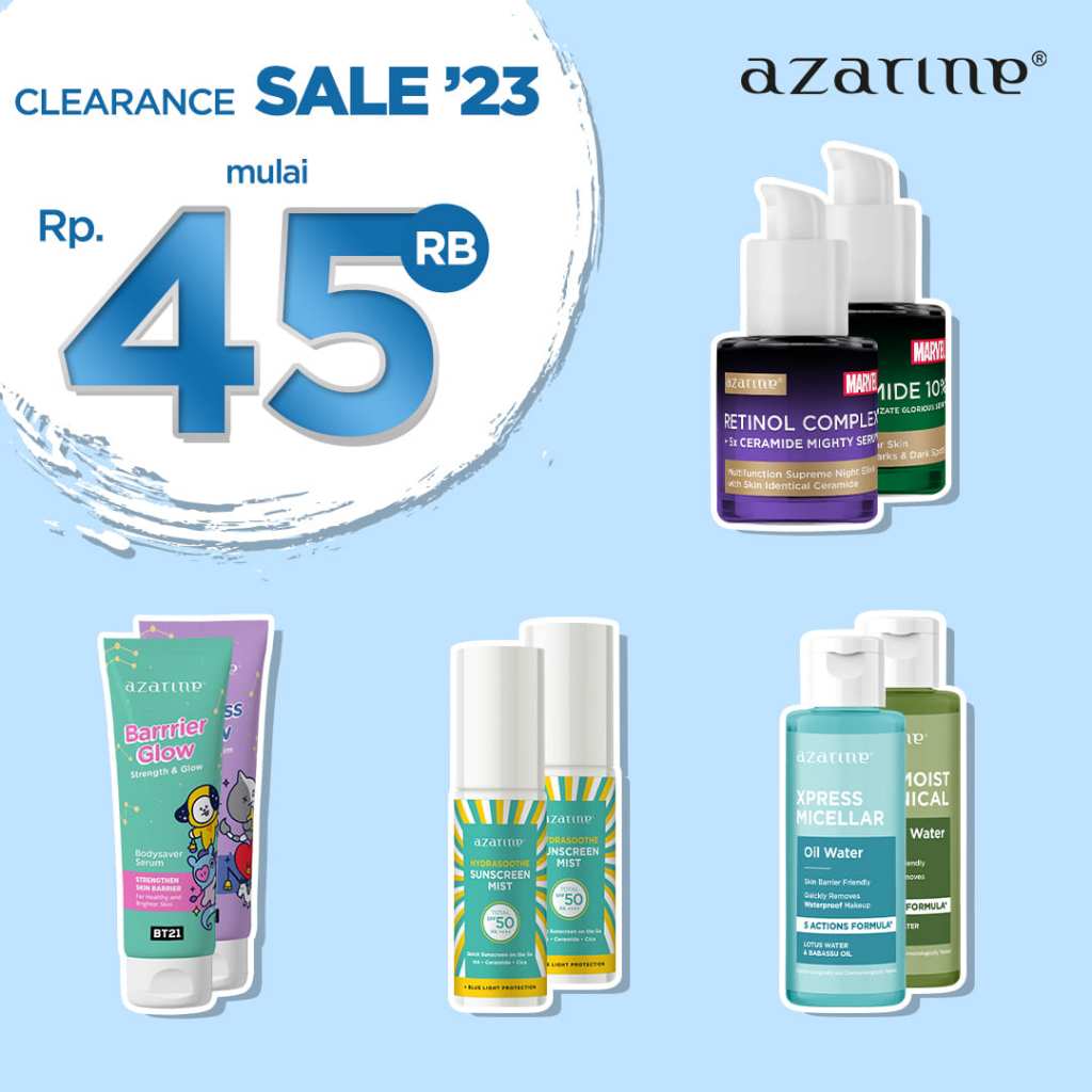 Jual [CLEARANCE SALE] Azarine Twin Pack Sunscreen Mist Spray Micellar ...