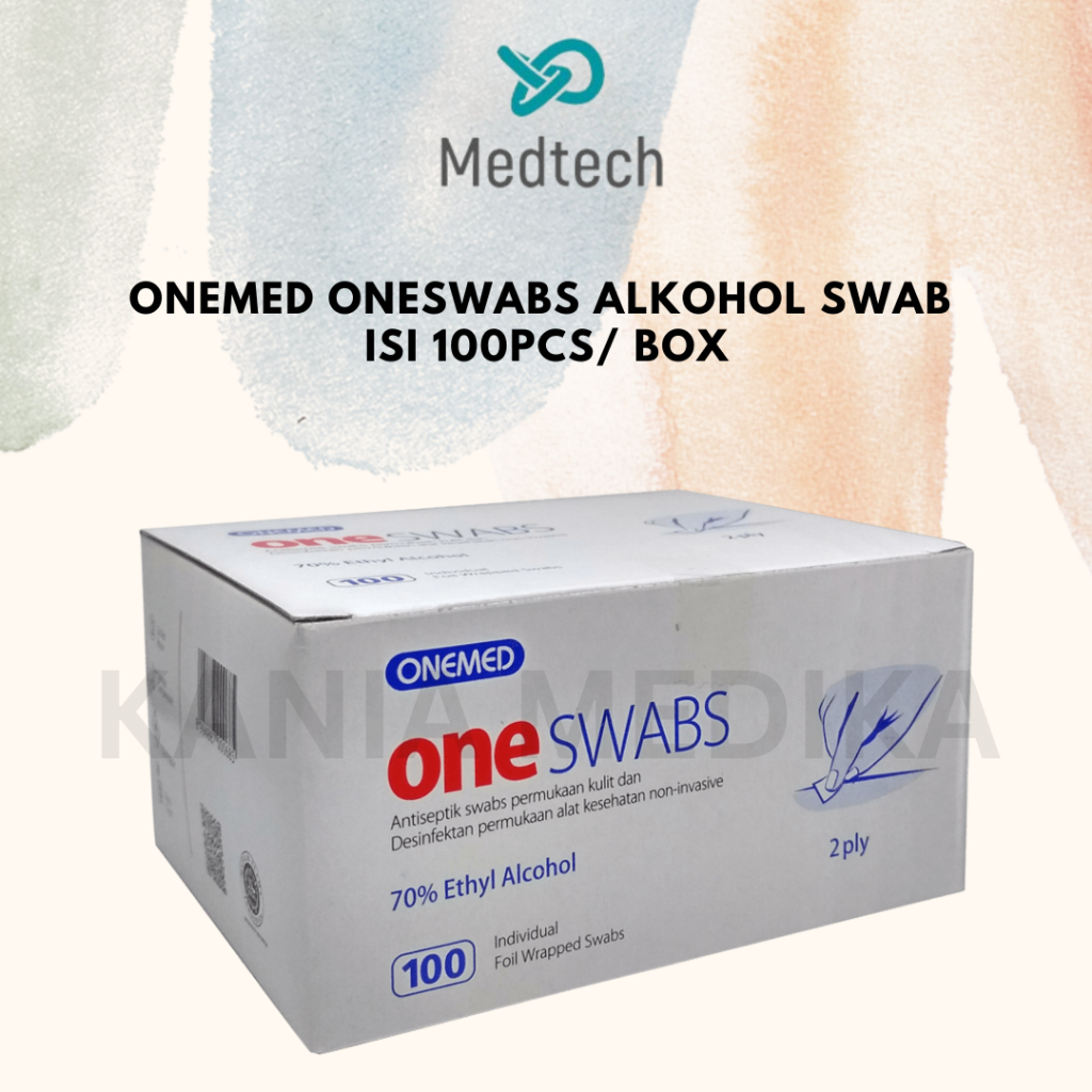 Jual OneSwabs Alkohol Swab 100pcs Onemed Alcohol Swab/ Kapas Alcohol ...