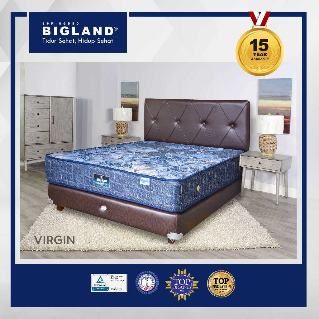 Jual Bigland Springbed Virgin Reguler | Shopee Indonesia