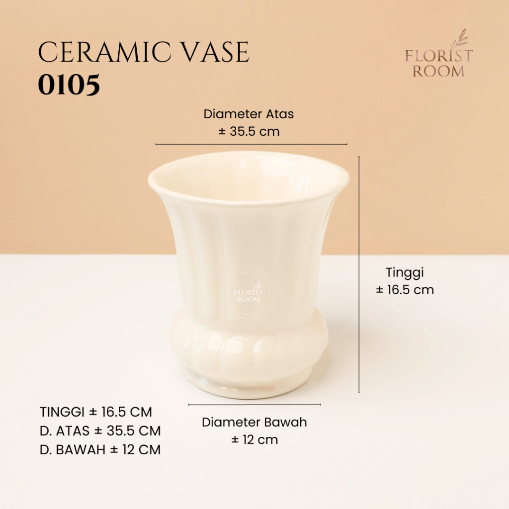 Jual Vase Keramik 0105 - Vas Bunga - Dekorasi Rumah - Vase Murah ...