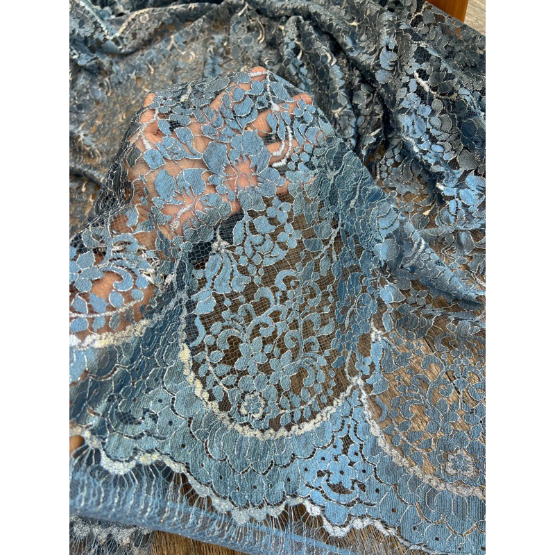 Jual Kain brokat outline silver motif jepun bali original by Djuwita ...
