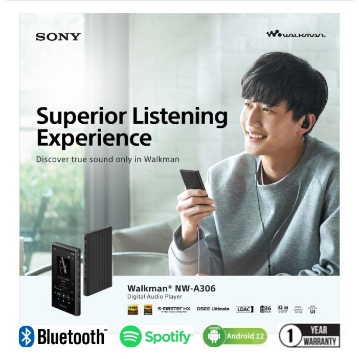Jual Sony NW-A306 Walkman 32GB Android Hi-Res Portable Digital Music Player | Shopee Indonesia