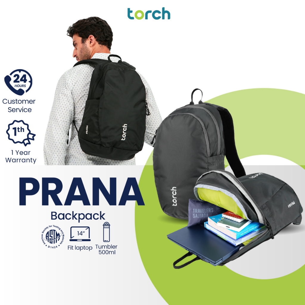 Jual TORCH Prana Backpack Ransel Casual Klasik Simpel Minimalis Organized | Shopee Indonesia