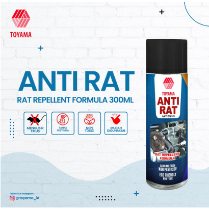 Jual Anti Tikus Foam Pengusir Tikus Ampuh Anti Rat TOYAMA 300ml ...