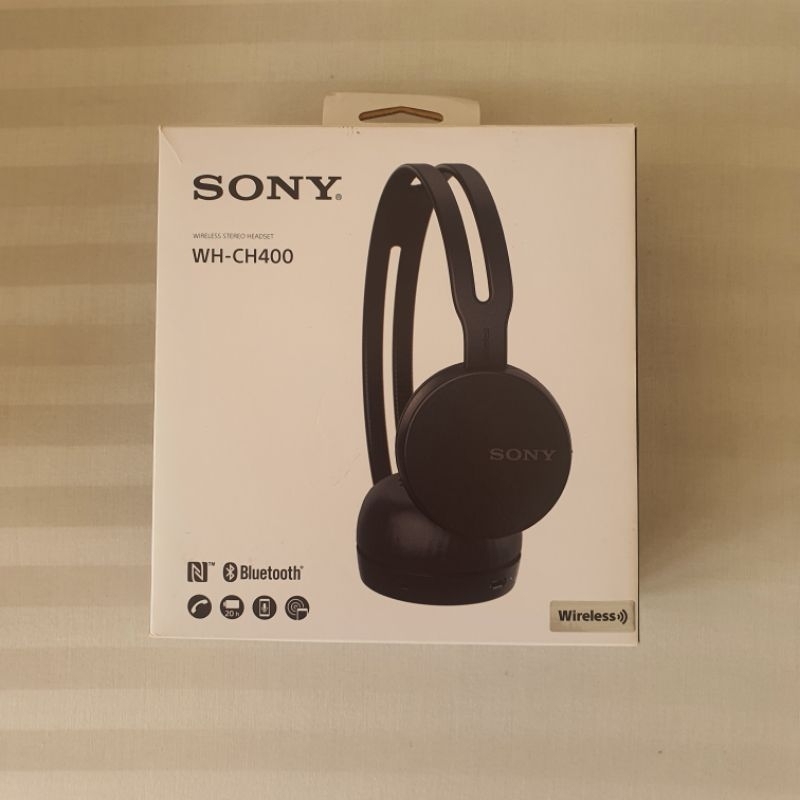 Jual SONY WIRELESS HEADPHONE WH CH400 BLACK (HITAM) | Shopee Indonesia