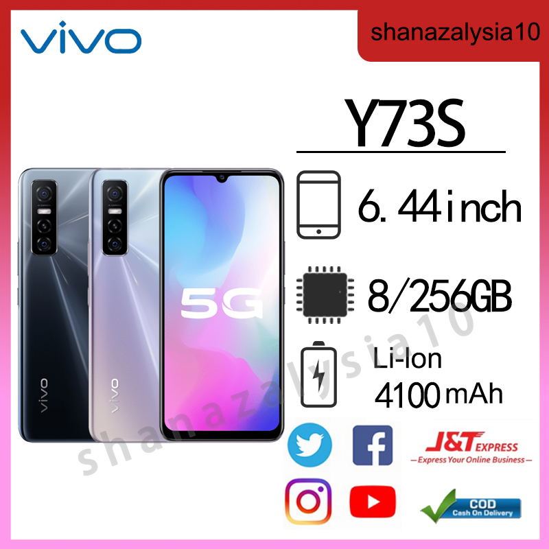 Jual Hp Vivo y73s ram 8/256gb 6.44 inch triple camera ternologi selfie smartphone garansi seller ...
