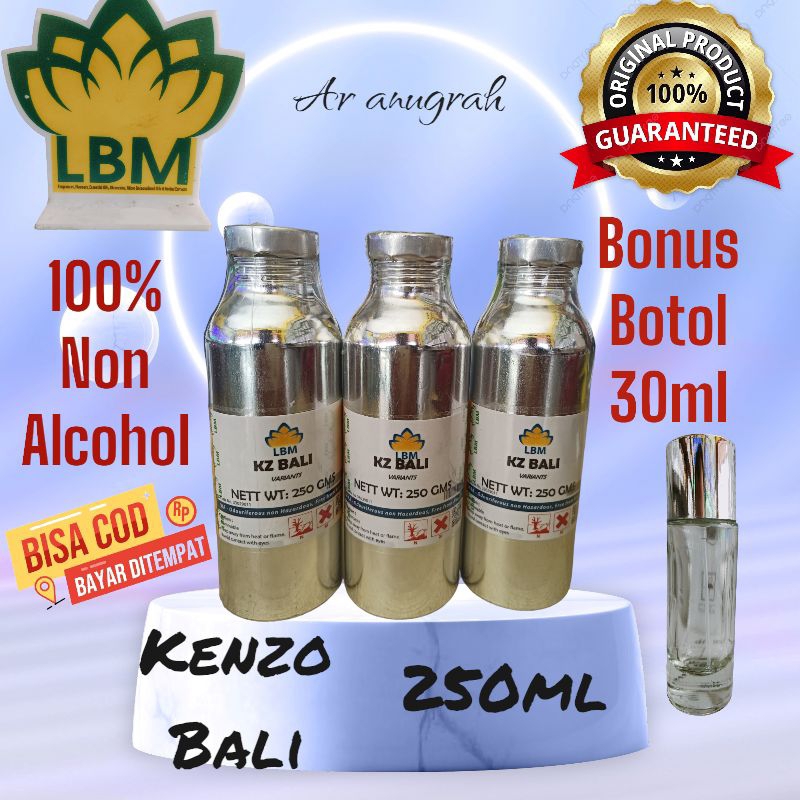 Jual BIBIT PARFUM KZ BALI 250ML SEGEL non alcohol free botol 30ml ...
