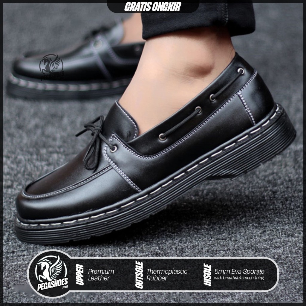 Jual PGS REVV - SEPATU DOCMART PRIA KASUAL - LOAFERS KULIT KERJA KANTOR ...