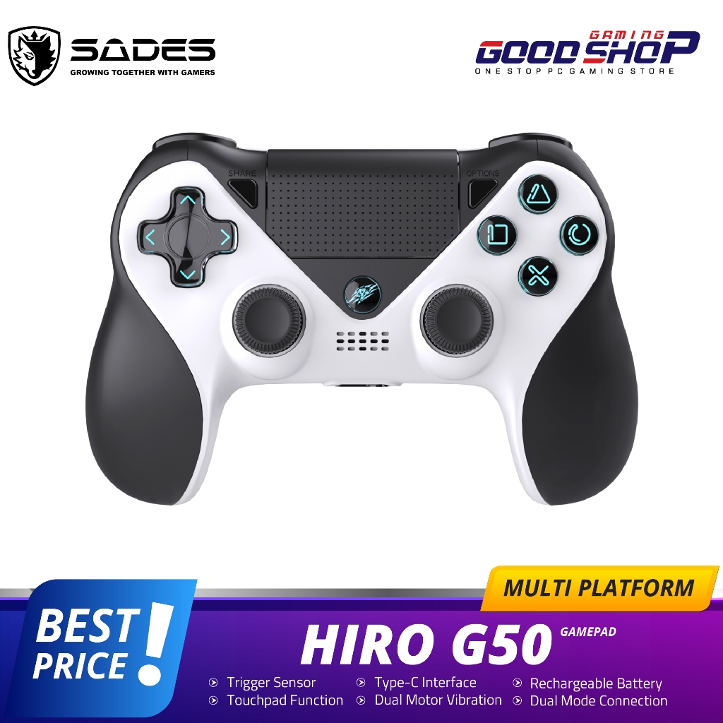 Jual Gamepad Dual Mode Sades Hiro G50 Multi Platform | Shopee Indonesia