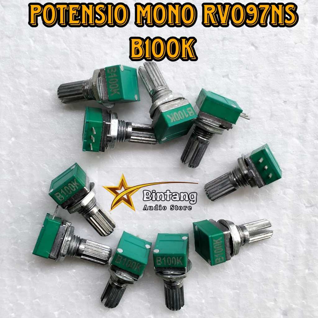 Jual Potensio Mono RV097 RK097ns 3 Kaki / 3 Pin Potentiometer Original ...