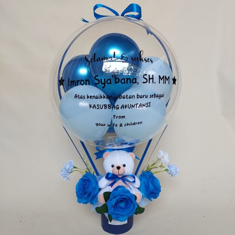 Jual Buket Balon Bunga Artificial Snack Kado Hari Guru/Wisuda Catsaurus ...