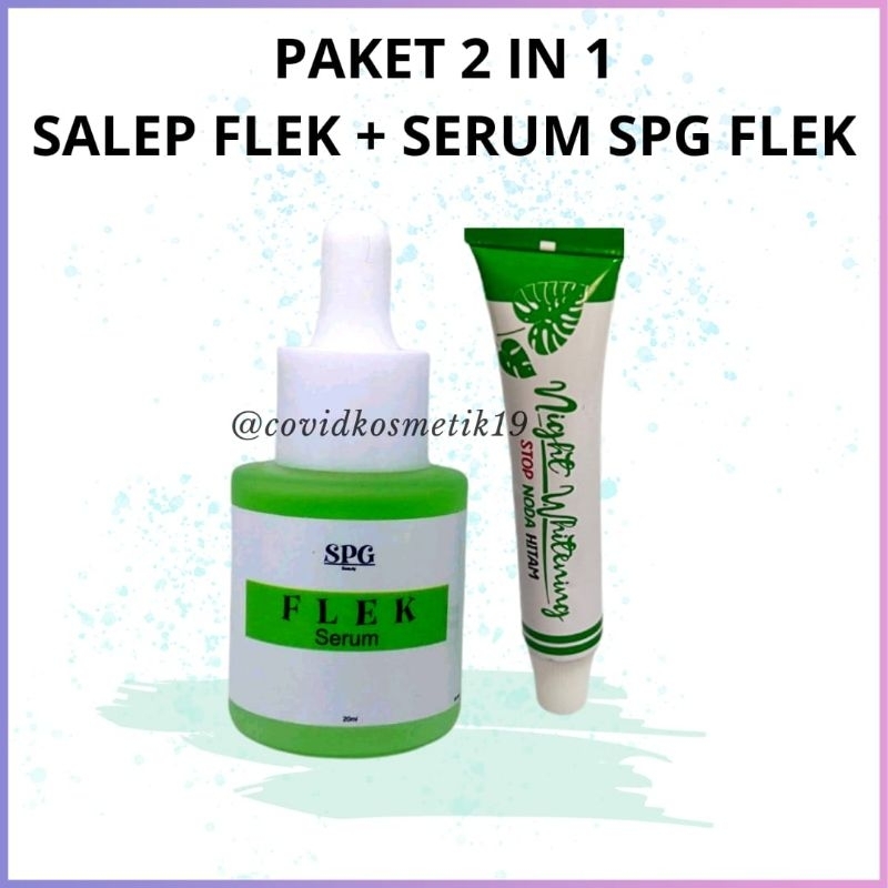 Jual PAKET FLEK 2IN1 (SALEP FLEK + SERUM SPG FLEK) | Shopee Indonesia
