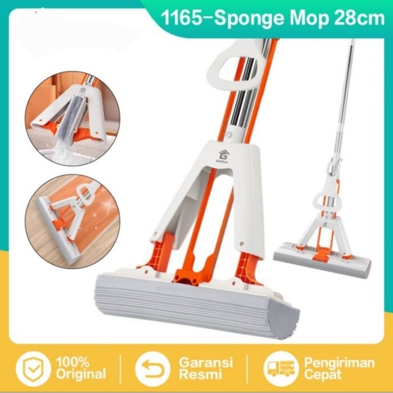 Jual Pel lantai busa tarik/alat pel lantai busa sodok tarik | Shopee ...